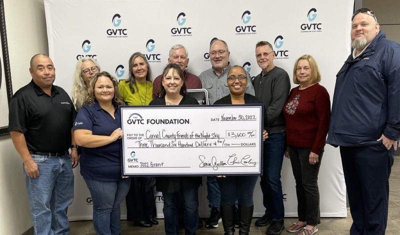 The GVTC Foundation Donates to Comal County Friends of the Night Sky