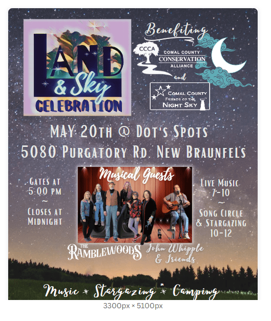 Comal County Land and Sky Celebration - Comal County Friends of the ...